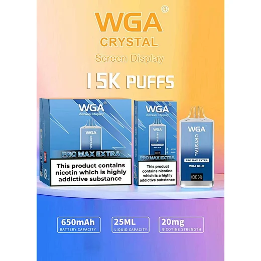 WGA Crystal Pro Max Extra 15000 puff Disposable Vape